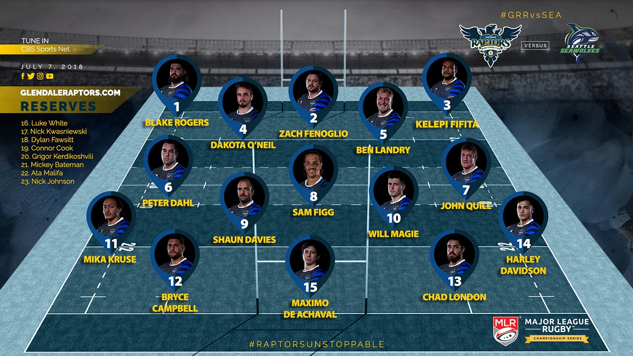 Starting Lineups As MLR Final Approaches - FloRugby